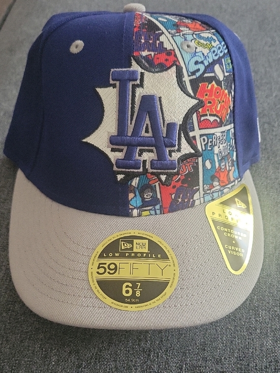New Era | Accessories | New Era La Dodgers Blue Gray 59fifty Comic ...
